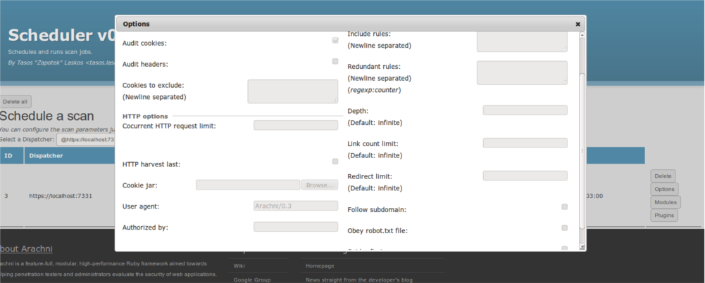 FuzzySecurity | Tutorials: Arachni